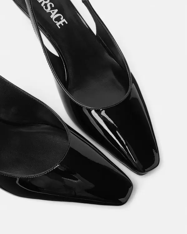 Versace Medusa '95 Patent Leather Slingback Pumps