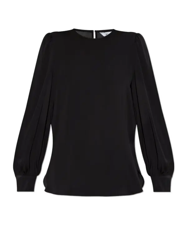 Max Mara Robina Crewneck Long-sleeved Shirt - Black