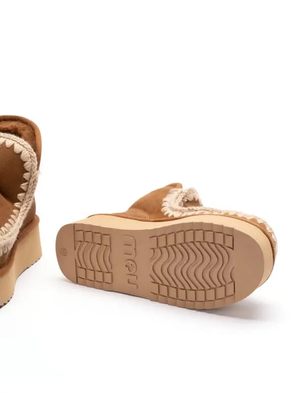 Mou Mini Eskimo Platform Boots - Cognac