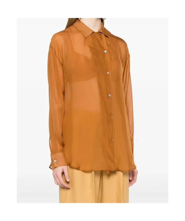 FORTE_FORTE Chiffon Silk Shirt