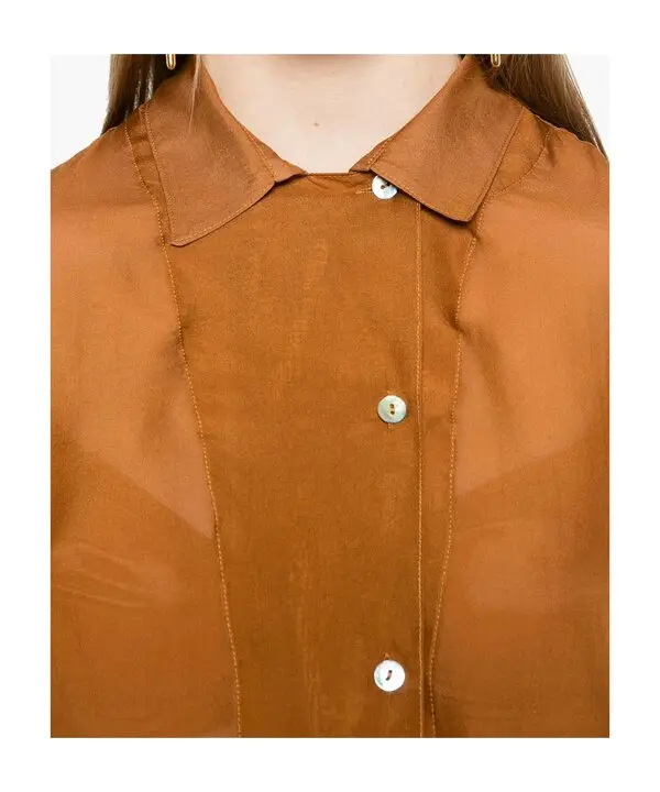 FORTE_FORTE Chiffon Silk Shirt
