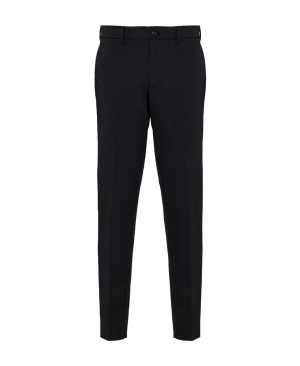 Prada Mid-rise Cropped Tailored Trousers - Black