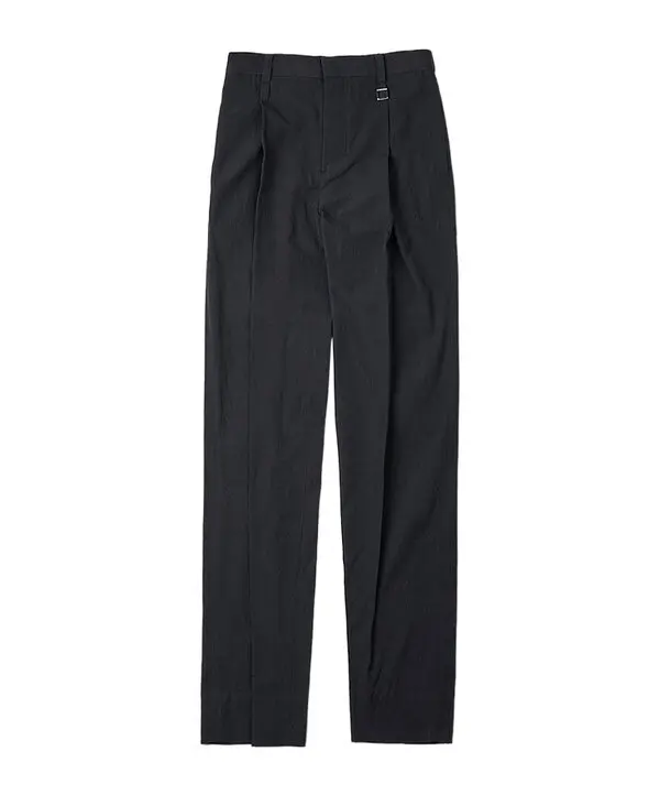 WOOYOUNGMI Belt Loop Casual Pants - Black