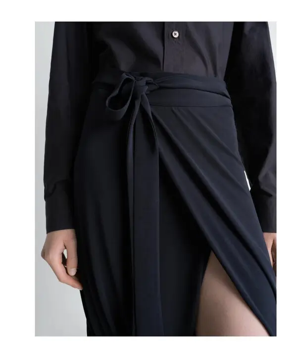 LEMAIRE Wrap Skirt - Black