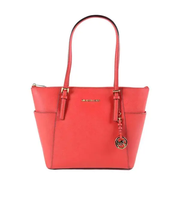Michael Kors Jet Set Logo Handbag - Red