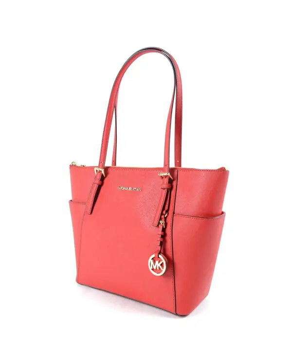 Michael Kors Jet Set Logo Handbag - Red