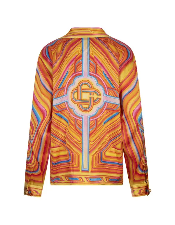Casablanca Graphic Print Long Sleeve Shirt