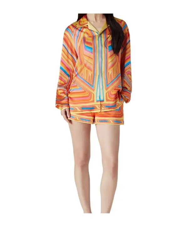 Casablanca Graphic Print Long Sleeve Shirt