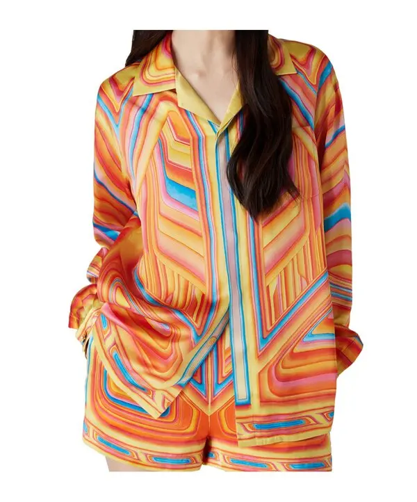 Casablanca Graphic Print Long Sleeve Shirt