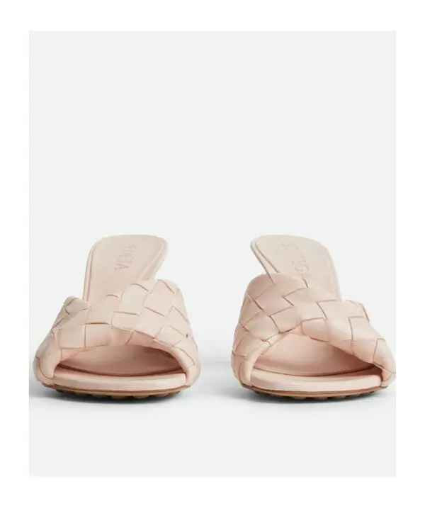 Bottega Veneta Woven Leather Blink Mule - Cameo