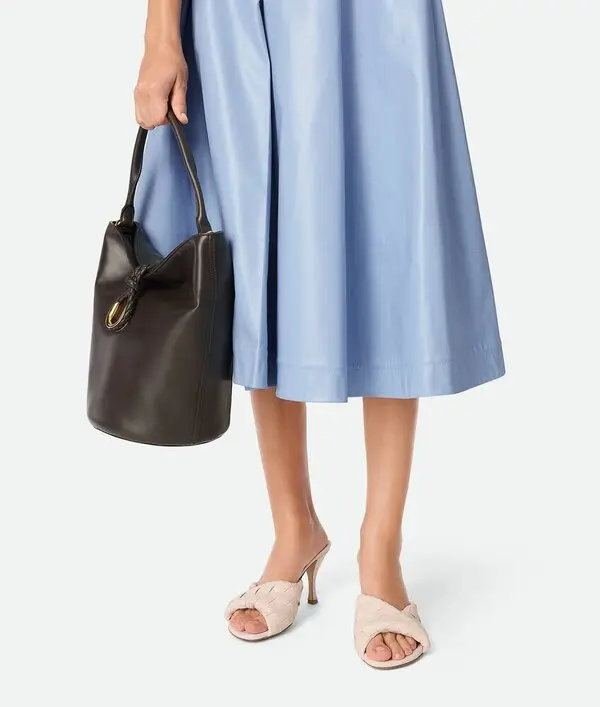 Bottega Veneta Woven Leather Blink Mule - Cameo