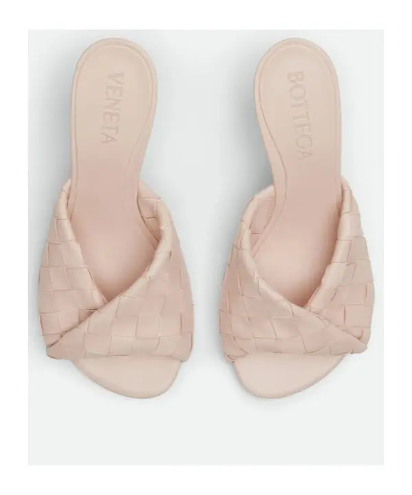 Bottega Veneta Woven Leather Blink Mule - Cameo