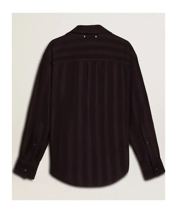 GOLDEN GOOSE Striped Wrap Shirt