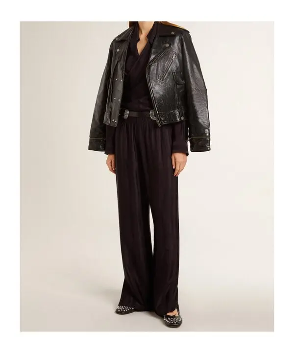 GOLDEN GOOSE Striped Wrap Shirt