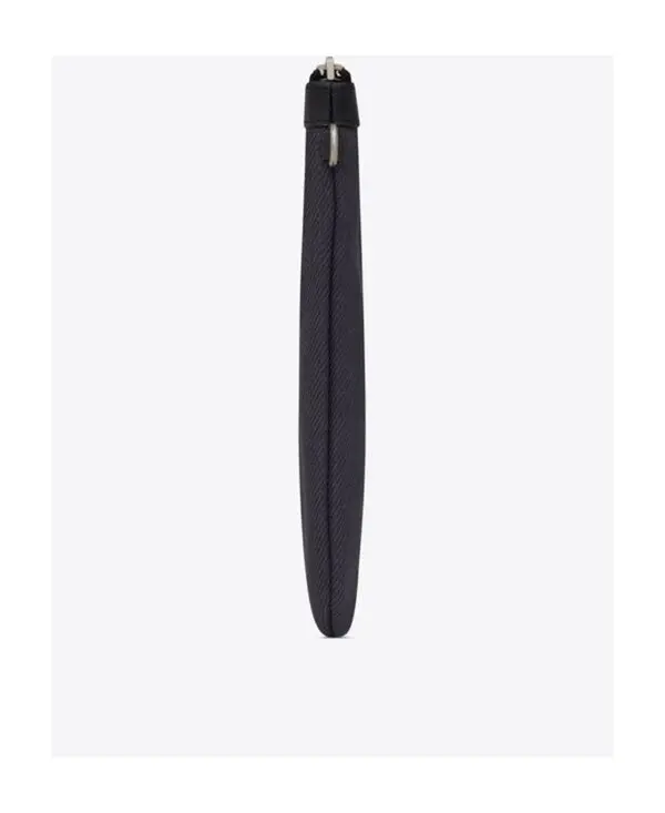 Saint Laurent Rive Gauche Zipped Clutch Bag - Black