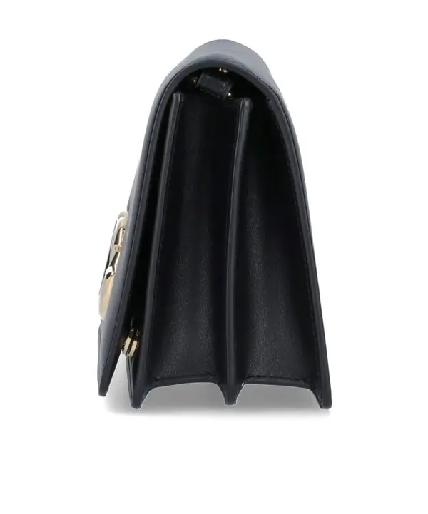 Dolce & Gabbana Logo Plaque Foldover Crossbody Bag