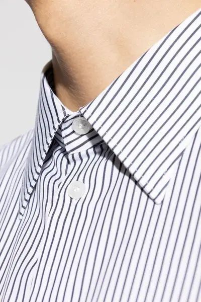Dolce & Gabbana Dolce Gabbana Striped Curved Hem Shirt