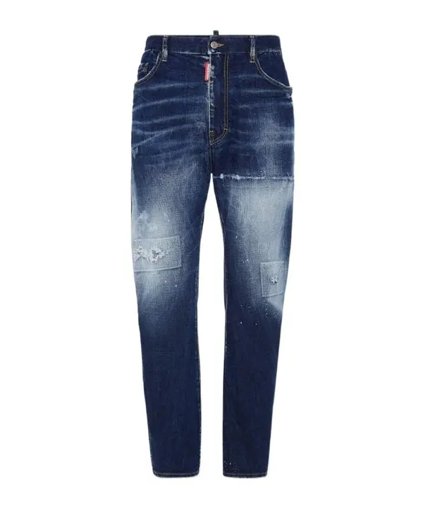 Dsquared2 Distressed Stretch-cotton Jeans