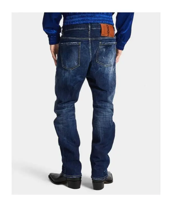 Dsquared2 Distressed Stretch-cotton Jeans
