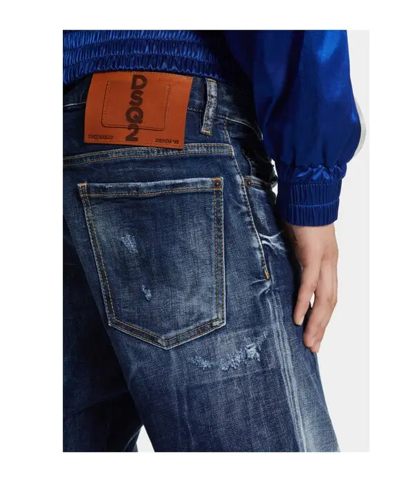 Dsquared2 Distressed Stretch-cotton Jeans