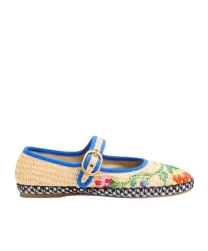 Valentino Garavani Endouce Mary Jane Ballet Flats - Natural/multicolor
