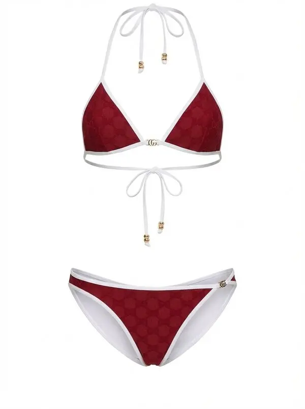 Gucci Gg Terrycloth Bikini - Gucci Encora Red