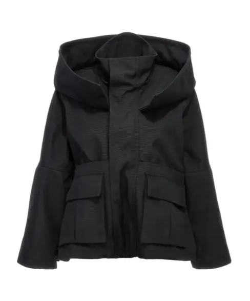 Balenciaga Oversized Zip-up Jacket With Stand Collar And Drawstring Waist