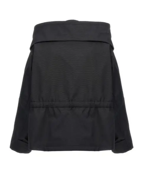 Balenciaga Oversized Zip-up Jacket With Stand Collar And Drawstring Waist