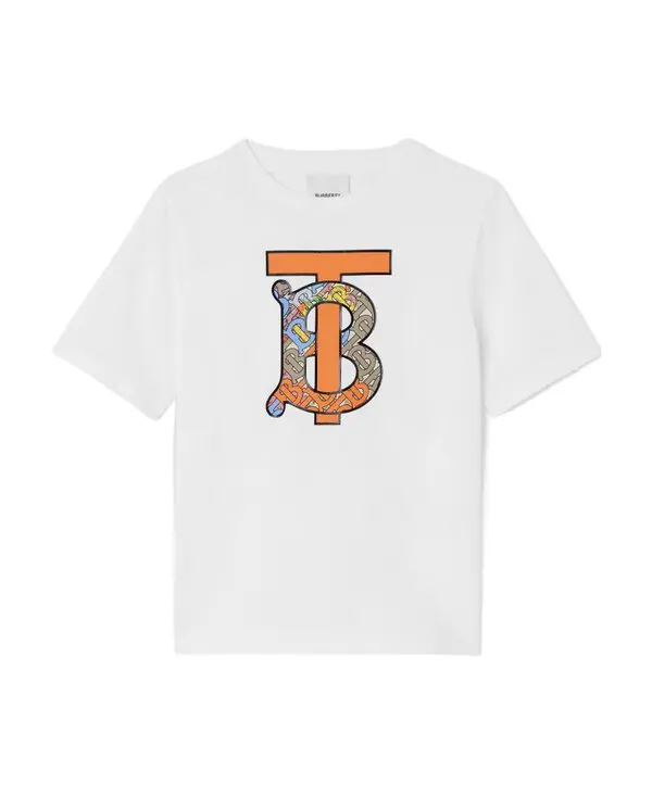 Burberry Monogram Motif Cotton T-shirt - White
