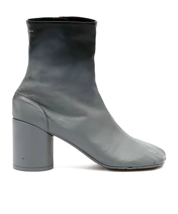 MAISON MARGIELA Leather Ankle Boots - Black