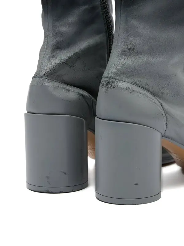 MAISON MARGIELA Leather Ankle Boots - Black