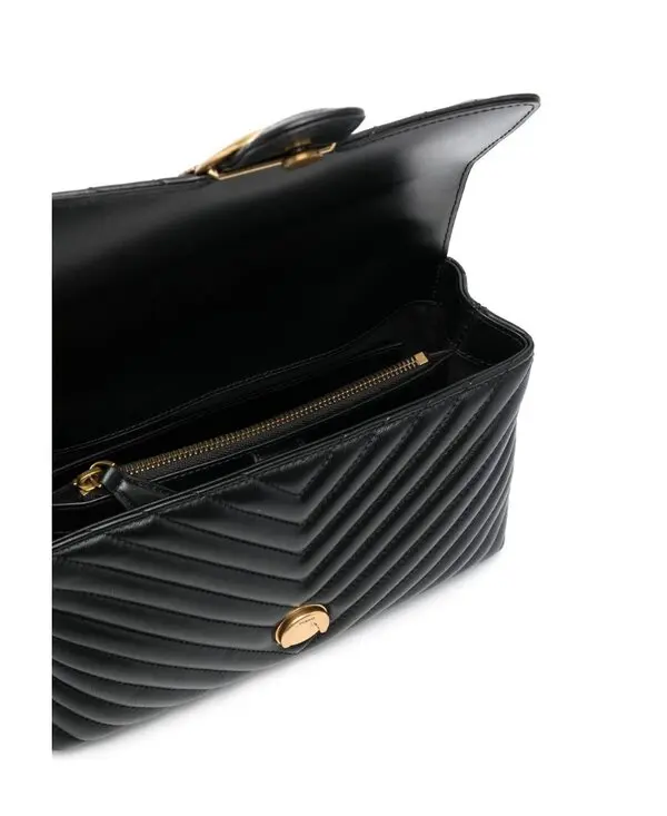 Pinko Quilted Leather Shoulder Bag