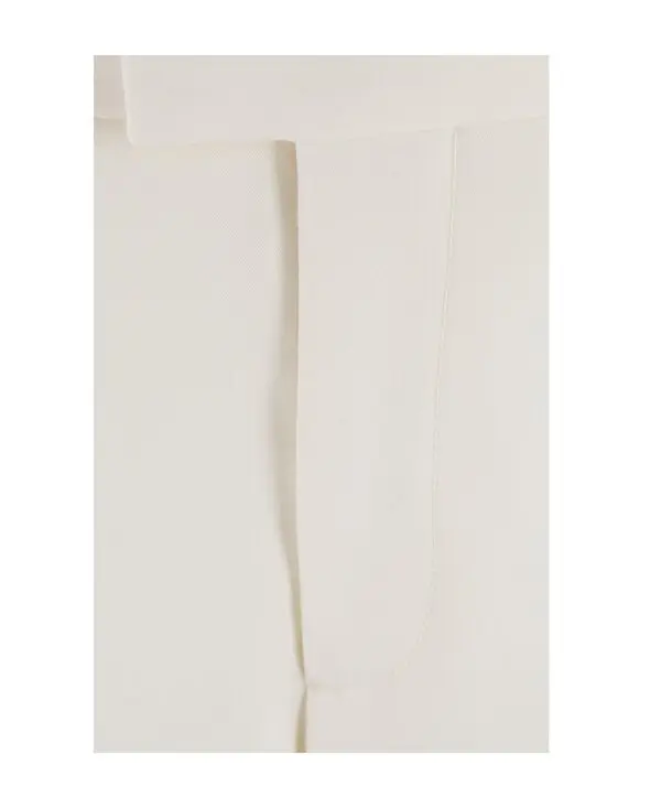 Bottega Veneta Straight-leg Trousers With Cuffed Hem