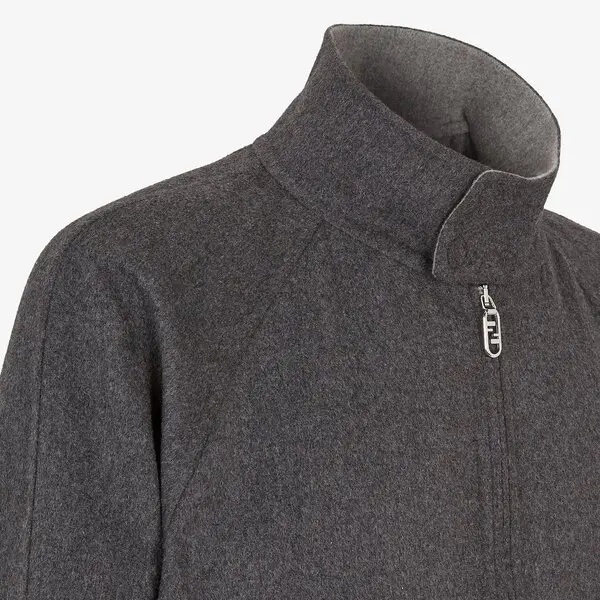Fendi Zip-up Bomber Jacket - Grey