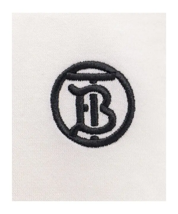 Burberry Logo Embroidered Crewneck T-shirt - White