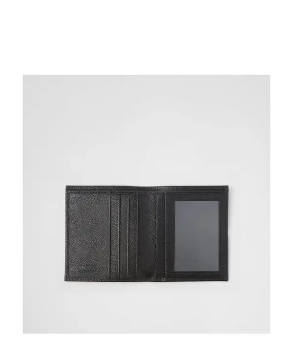 Prada Saffiano Leather Wallet - Black