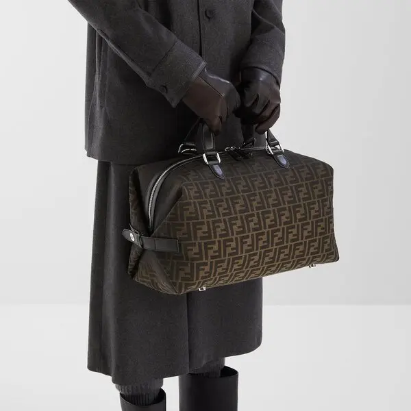 Fendi Ff Jacquard Medium Travel Bag