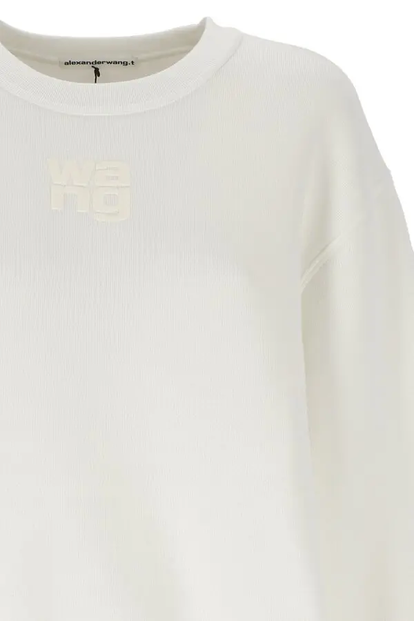 Alexander Wang Logo Printed Crewneck Sweatshirt