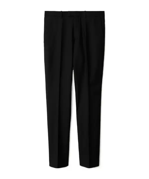 Burberry Wool Tailored Trousers - Black