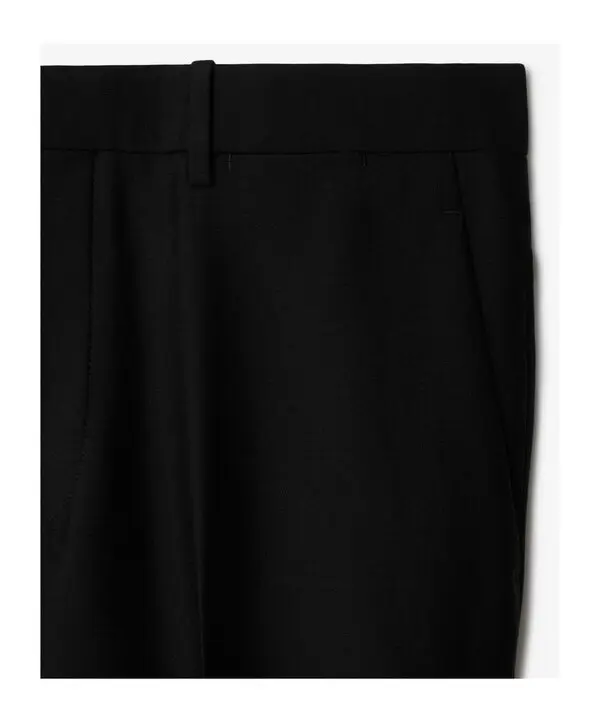 Burberry Wool Tailored Trousers - Black