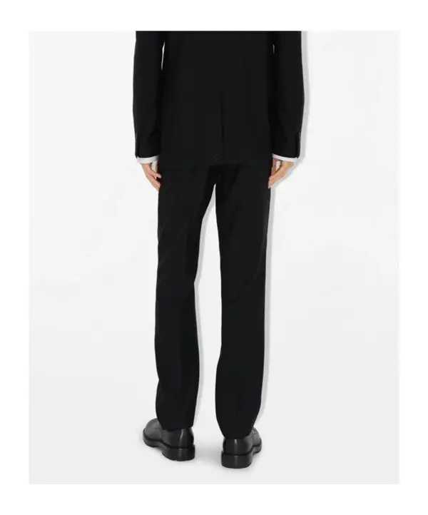 Burberry Wool Tailored Trousers - Black