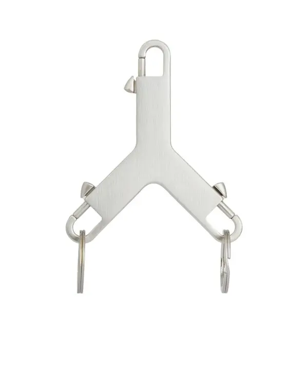 Rick Owens Solid Color Keychain - Silver