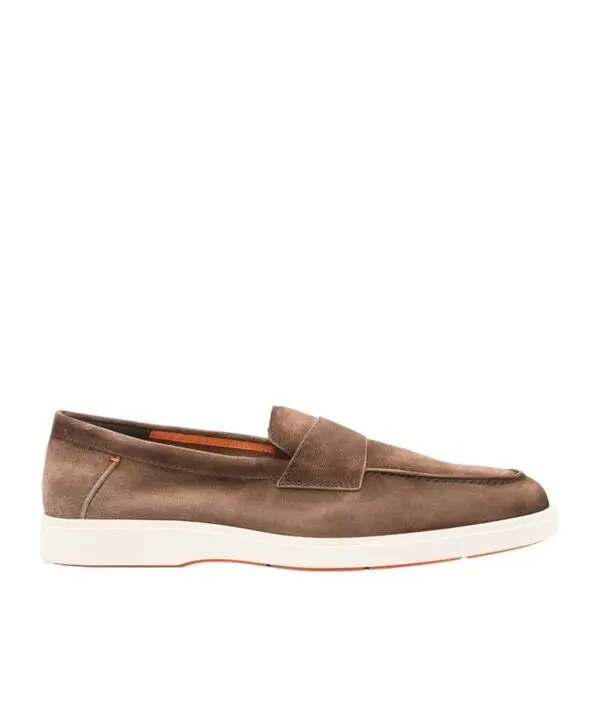 Santoni Almond Toe Loafers