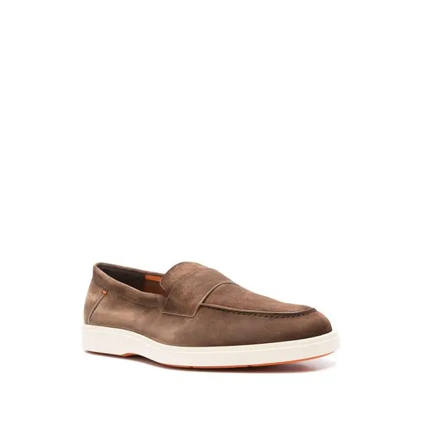 Santoni Almond Toe Loafers