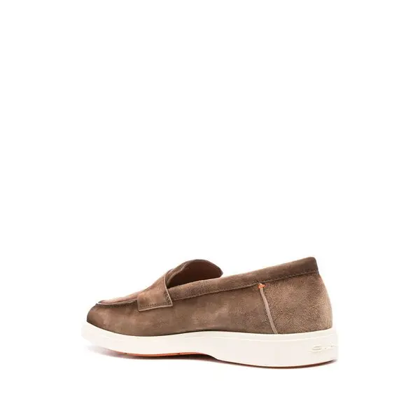 Santoni Almond Toe Loafers