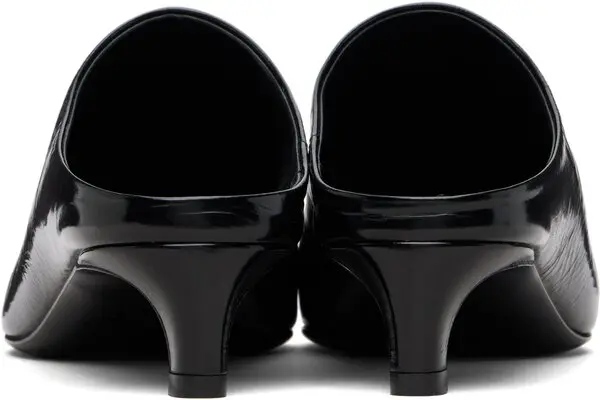 JIL SANDER Pointed Toe Mules - Black