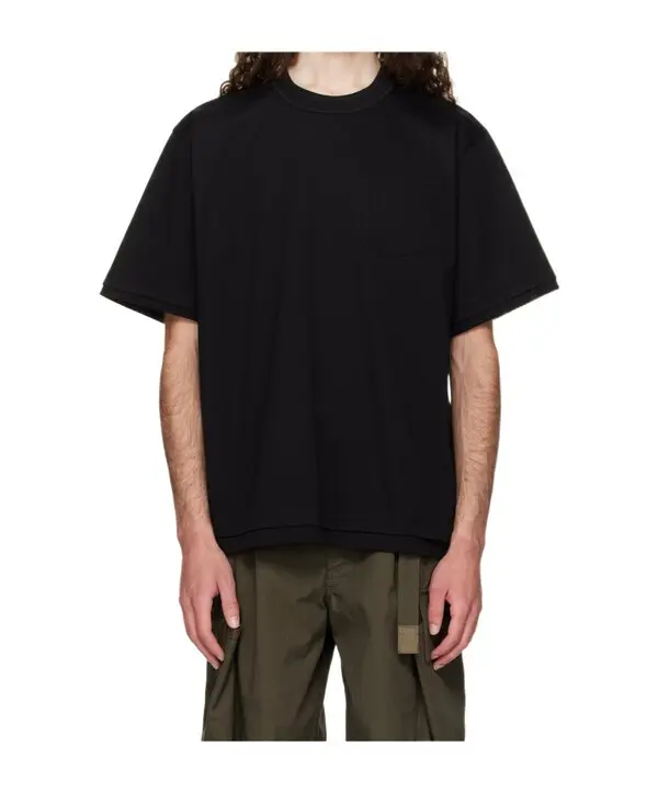 Sacai Jersey T-shirt - Black