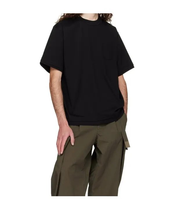 Sacai Jersey T-shirt - Black