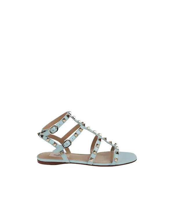 Valentino Garavani Rockstud Open Toe Ankle-strap Sandals - Multicolor
