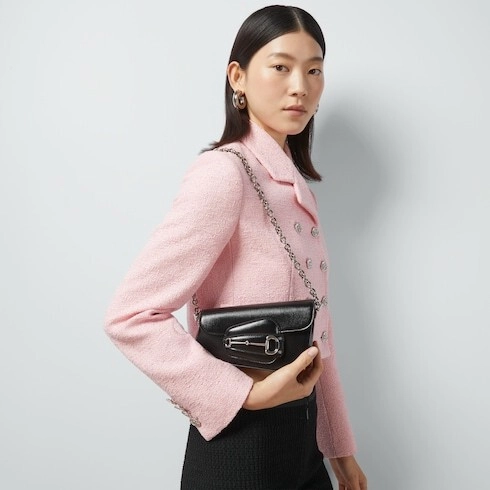 Gucci Horsebit 1955 Mini Shoulder Bag - Black